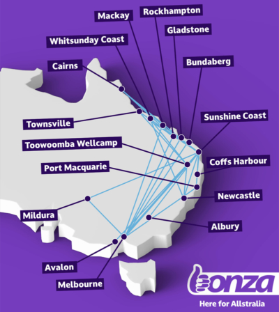New regional airline Bonza unveils route map and launch plans - The ...