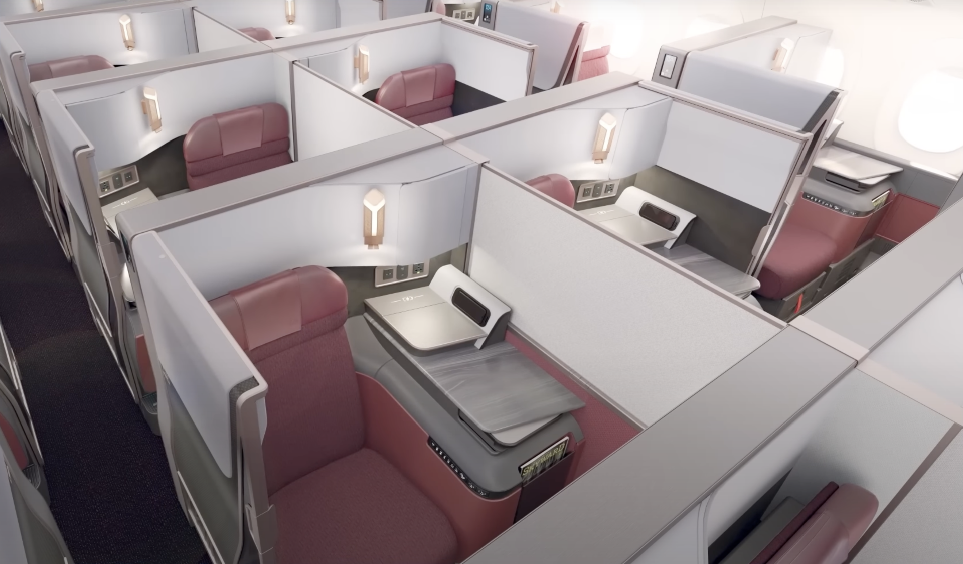 Japan Airlines unveils stylish interiors for new A350-1000 flagship ...